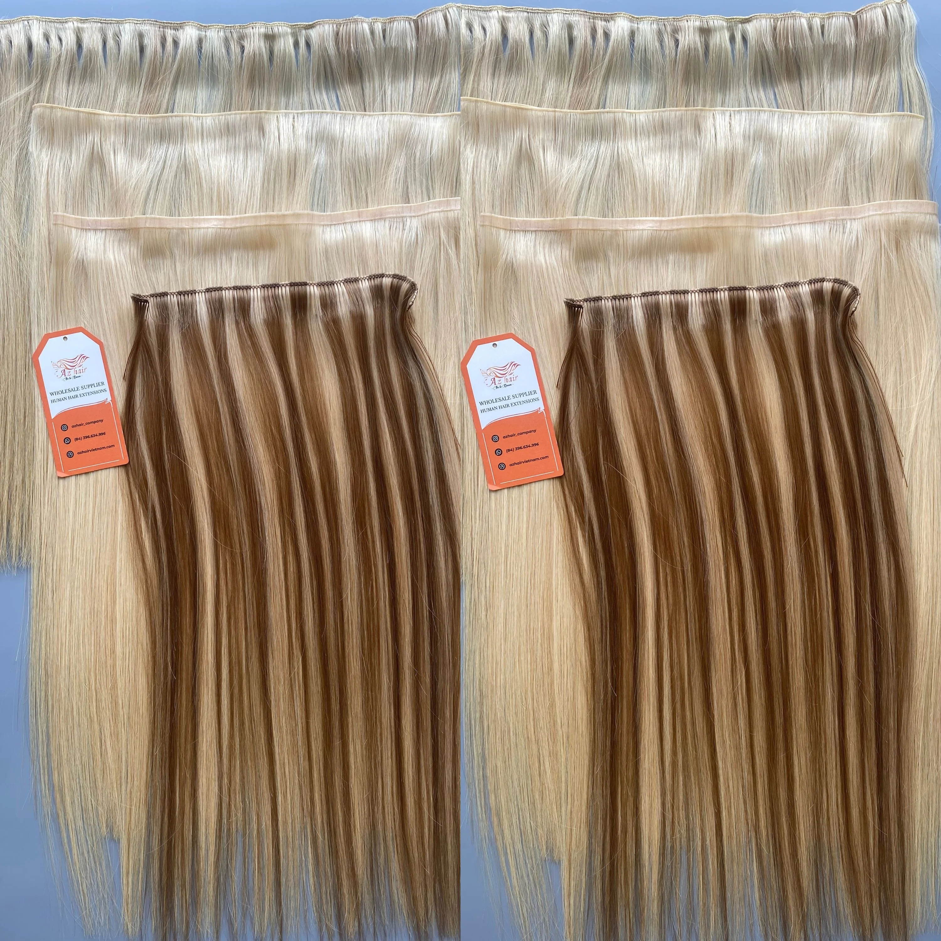 Luxurious Texture Genius Weft Cuticle Aligned Hair Extensions Human ...