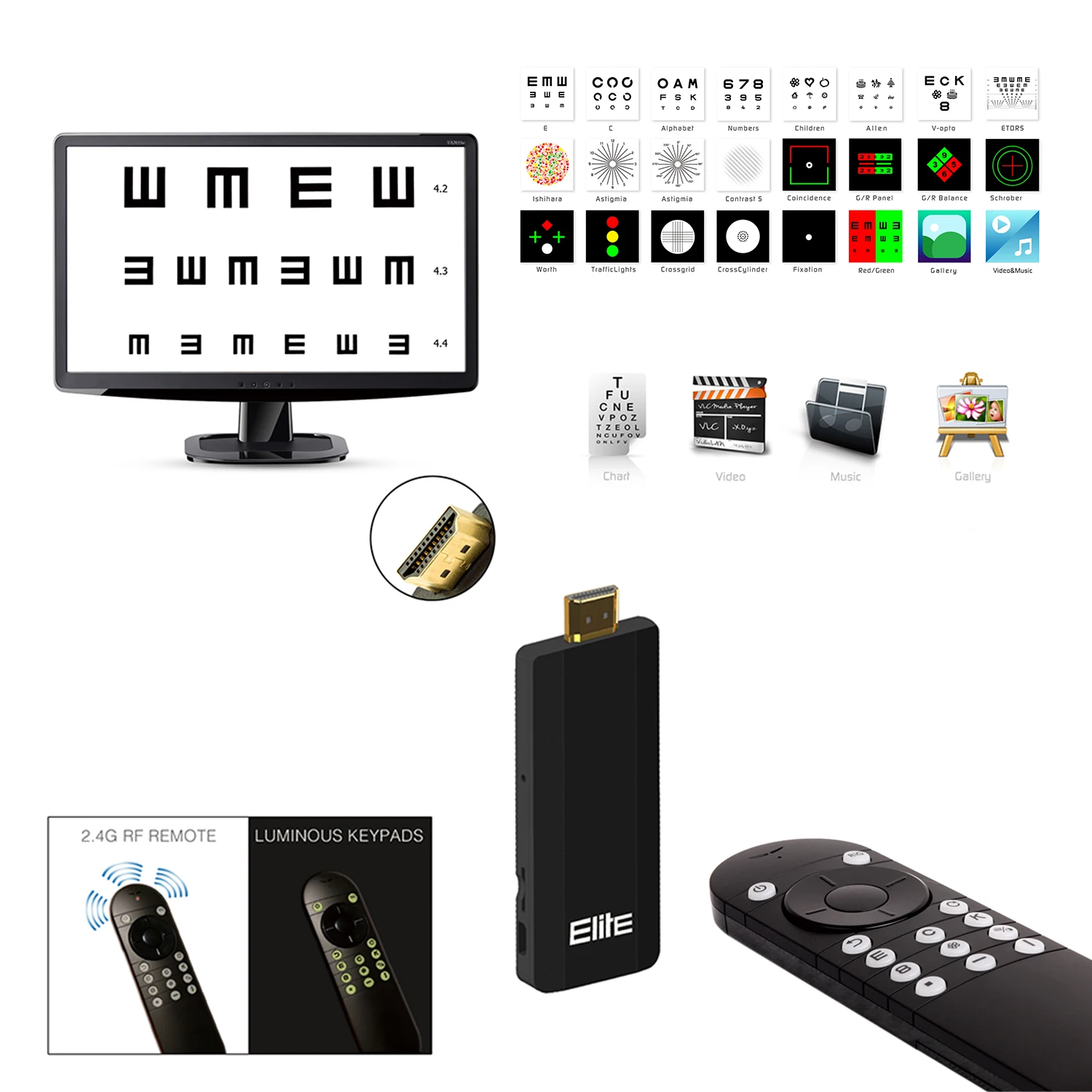 Best-selling Elite Ophthalmic Eye Checklist Multifunction Digital ...