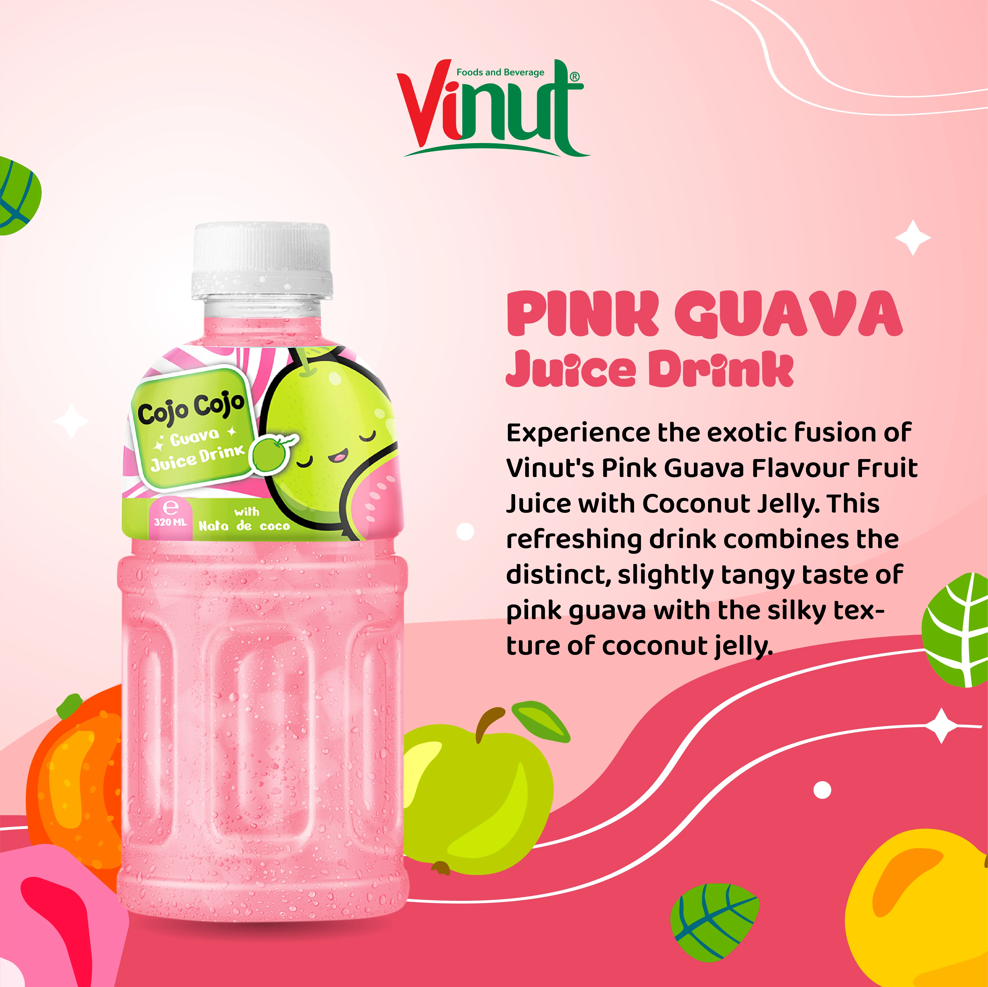 Nata De Coco With Pink Guava Juice Top Pick Productfree Sample Design ...