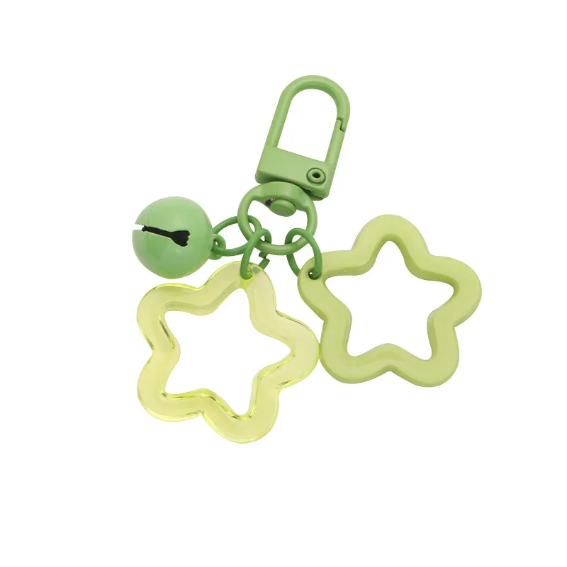 Promotion hot cute cartoon jelly Star other keychain pentagram kawaii ...