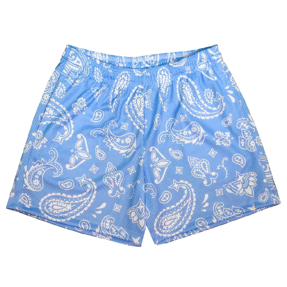 Custom Bandanna Print Mesh Shorts Custom Design Sublimation Printed ...