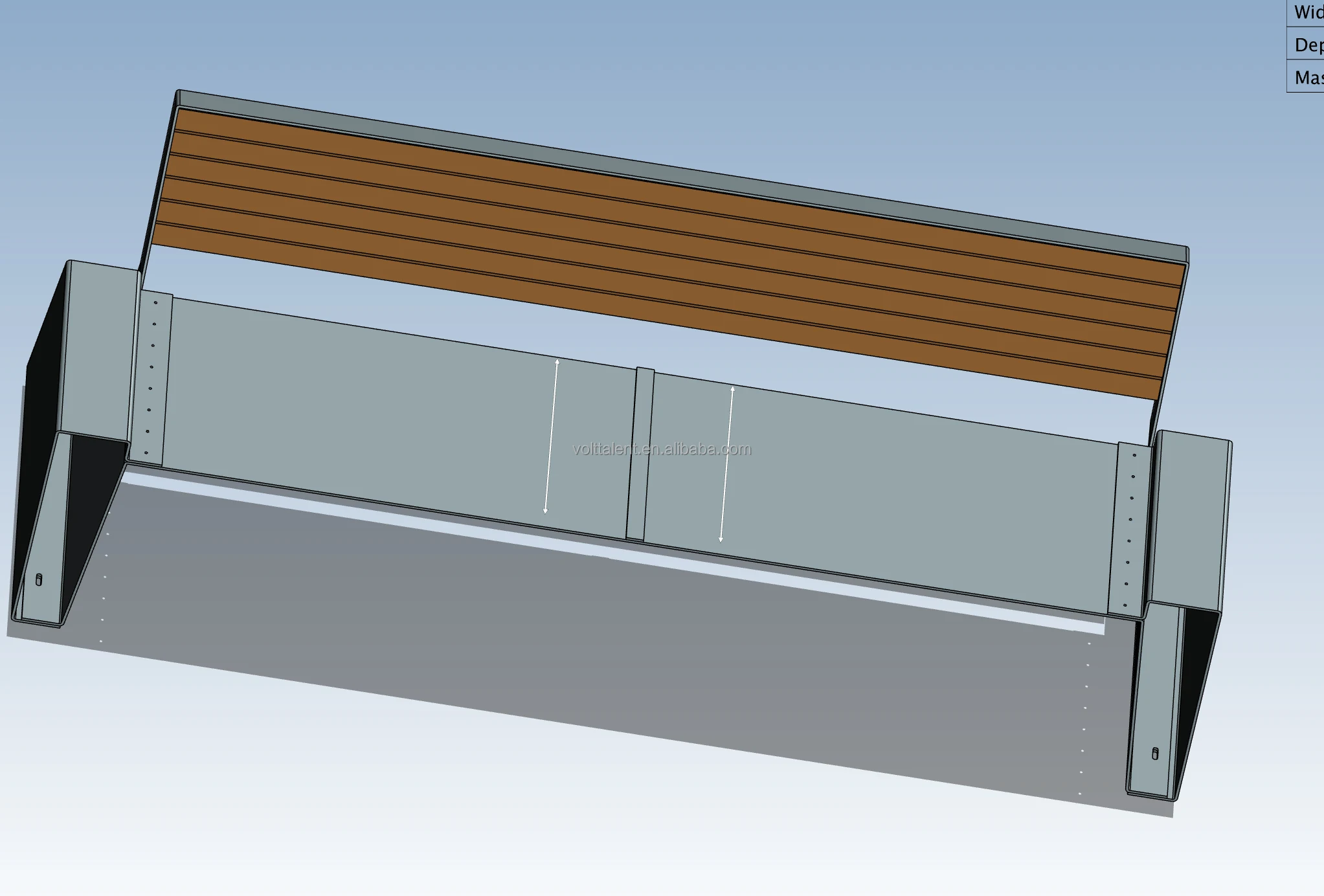 Street Light Pole High Mast Pole With Hot Garden Bench Bank With Wooden ...