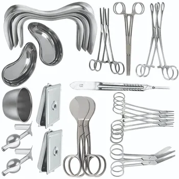 25 Pieces Basic Delivery Set Gynecology Obstetrics Stainless Steel ...
