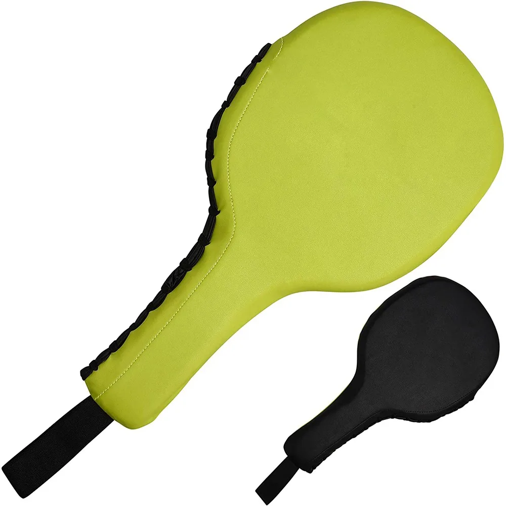 Pu Leather Paddle With Nylon Straps Firm Grip For Mma Martial Arts ...