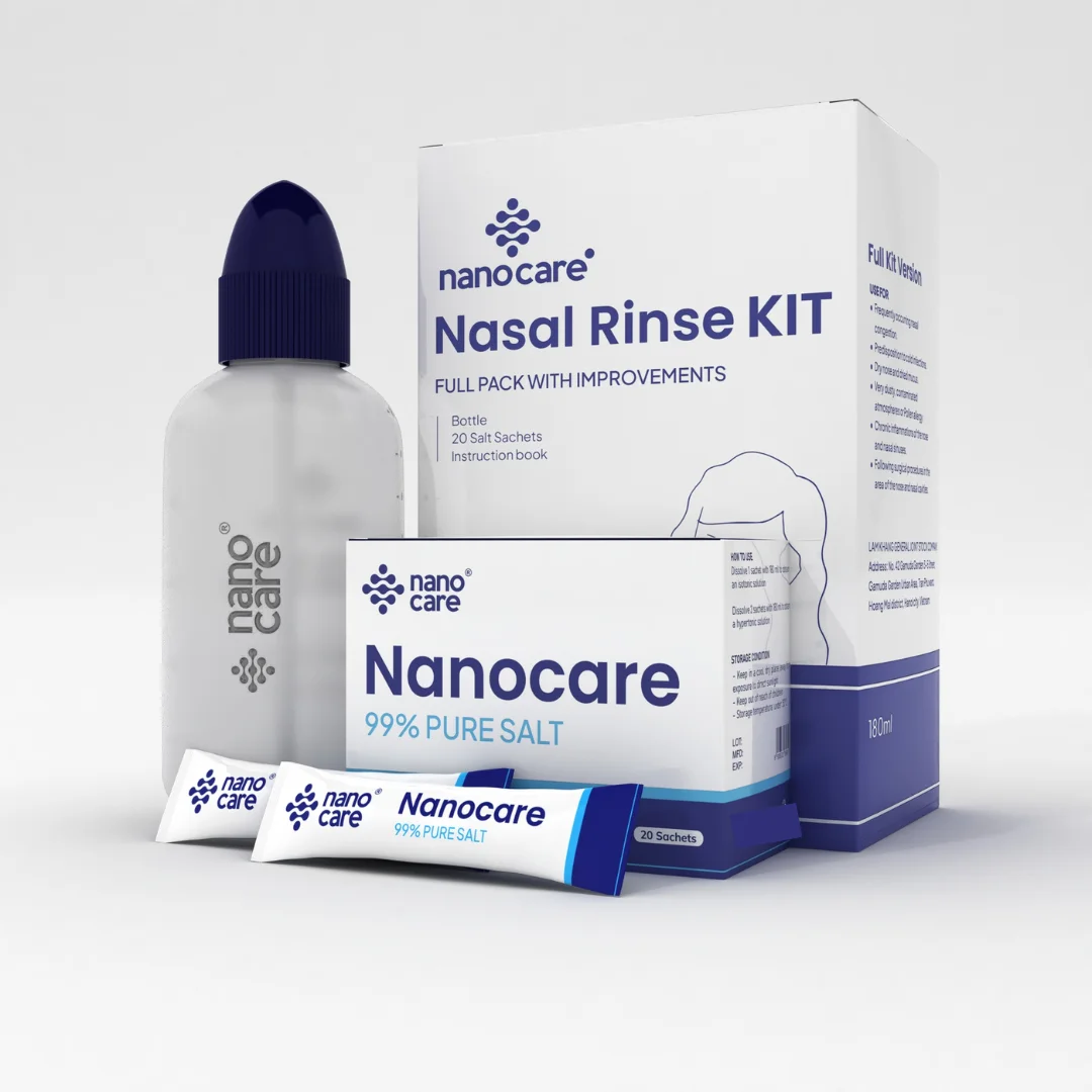 Sinus Allergy Relief Nasal Pressure Rinse Bottle Nose Wash Cleanser ...