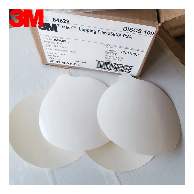 3M 568XA 트라이잭트 후킷 피니싱 디스크 후크 앤 루프 백킹 화이트 PSA 필름 연마 디스크| Alibaba.com