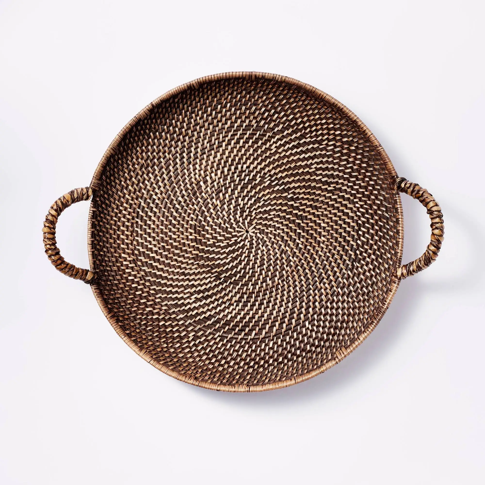 Amazon Top Selling 2023 Rattan Woven Serving Tray With Handles ...