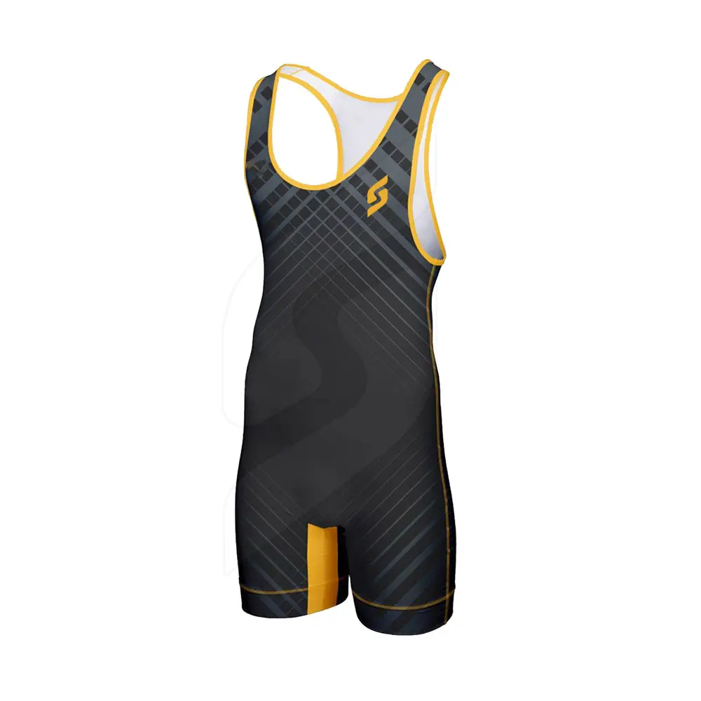 Wholesale Sportswear One Piece Wrestling Singlet Customize Logo Printed ...