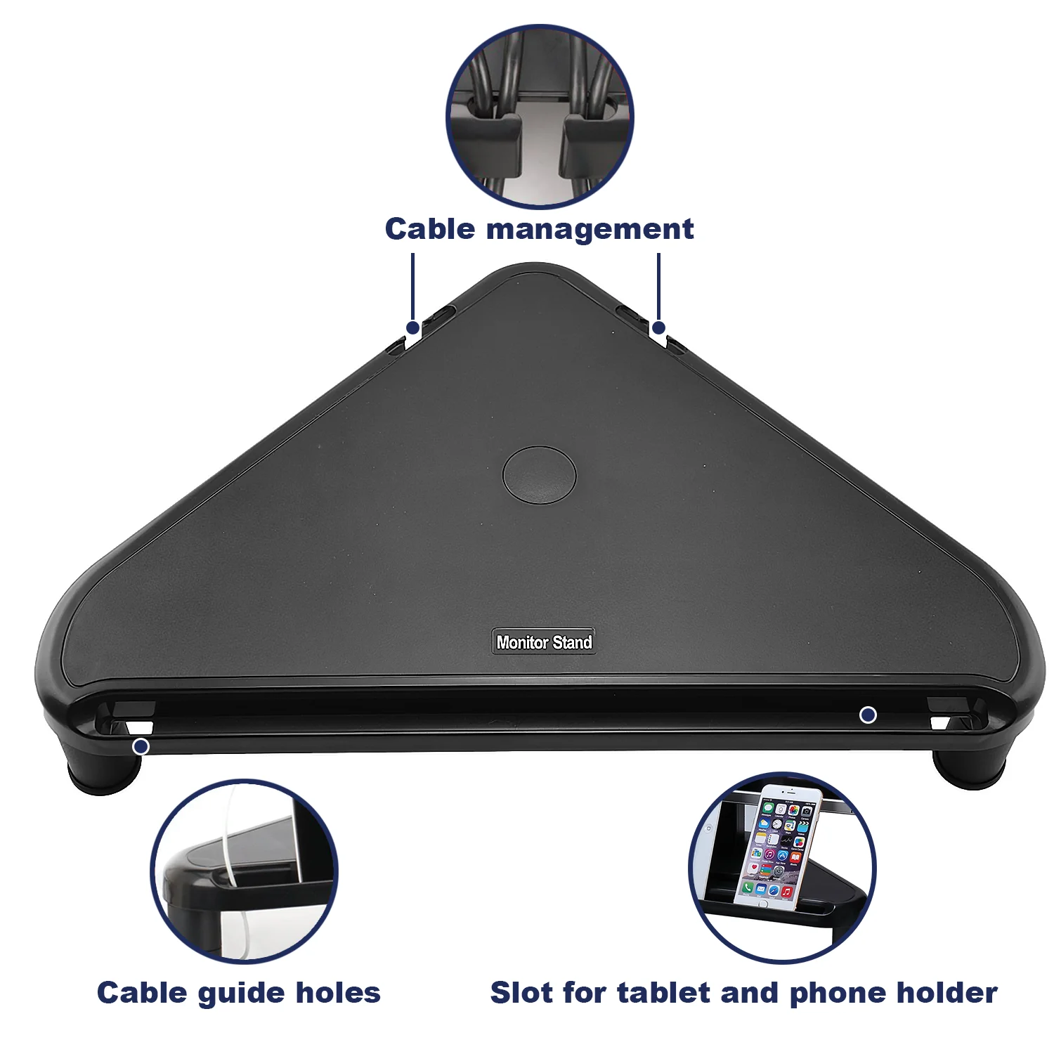 Customizable Abs Corner Computer Monitor Stand In Black - Buy Computer ...
