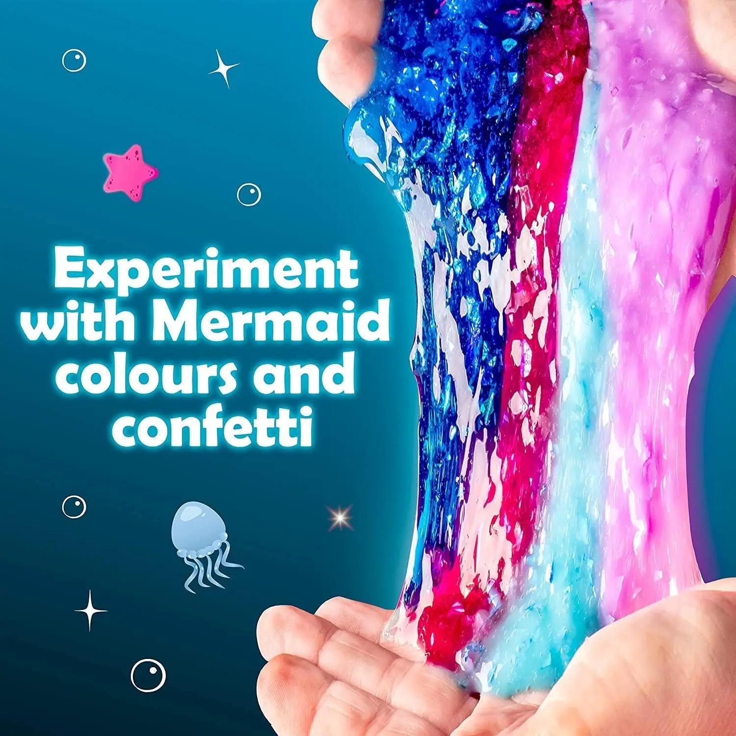 Summer Mermaid Slime Kit - DIY Unicorn Slime for Kids