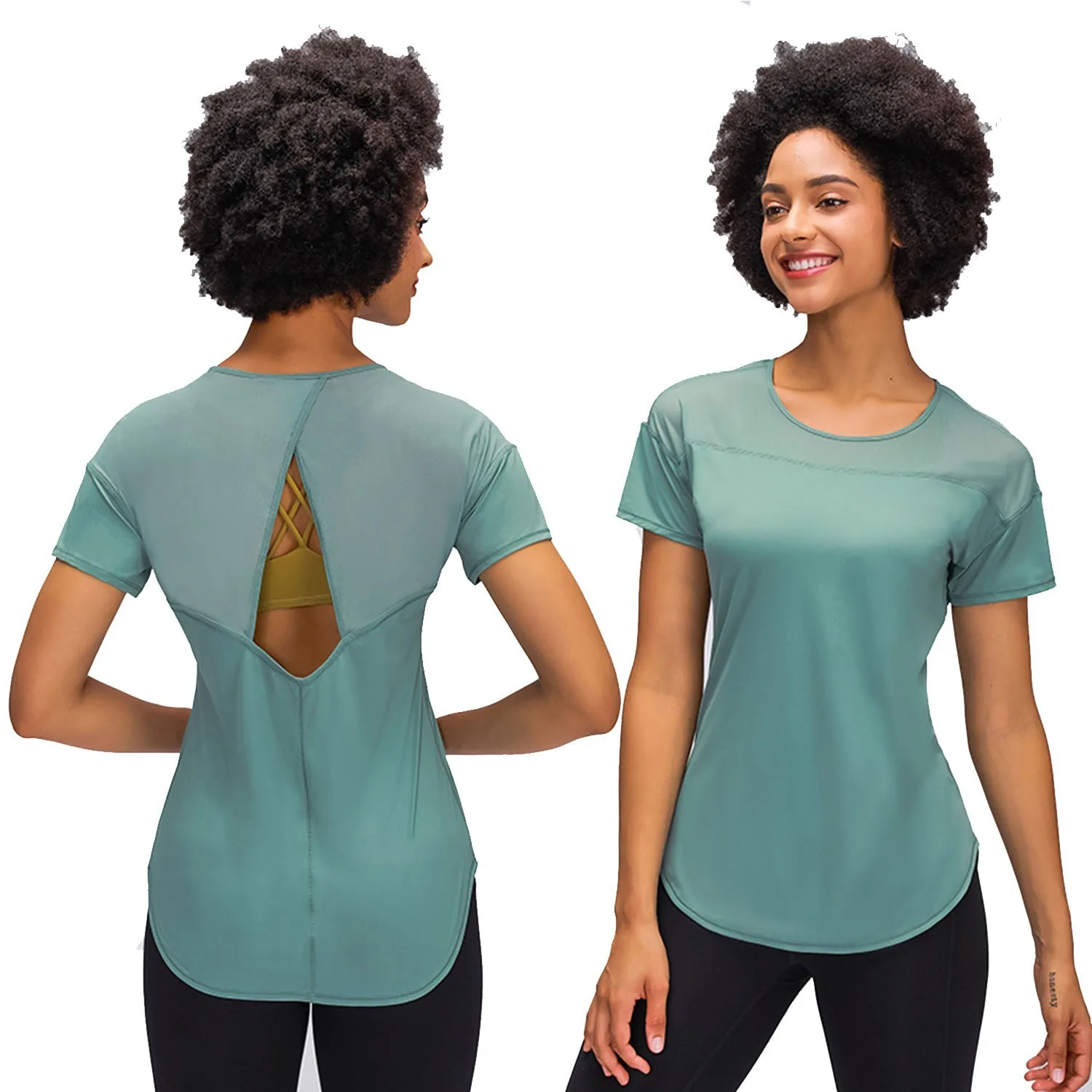 AmeSin Skin Soft Sexy Push Up Tank Top For Women Fitness Top With Built ...