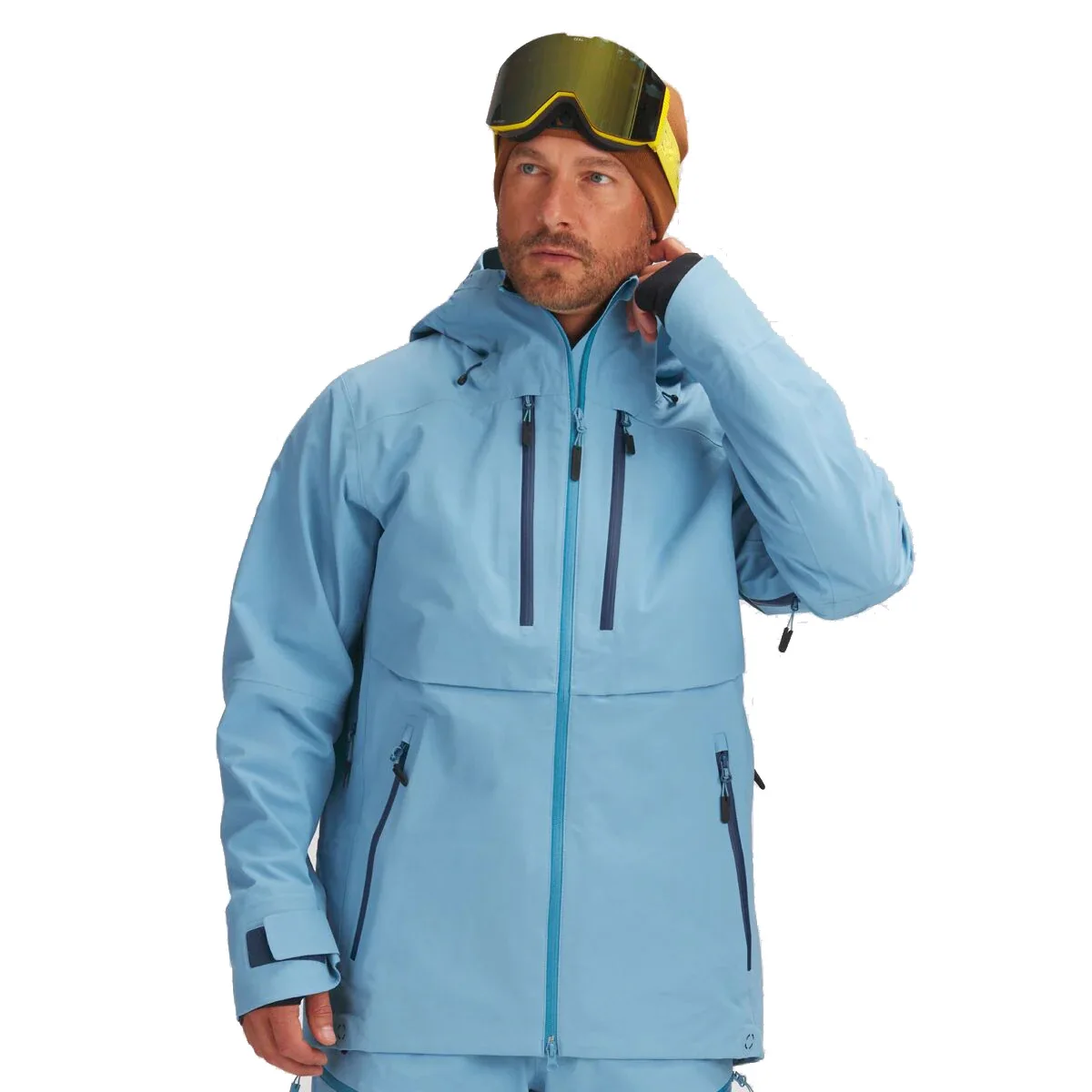 3-layer Hard Shell Men’s Ski Jacket - 20000mm Waterproof