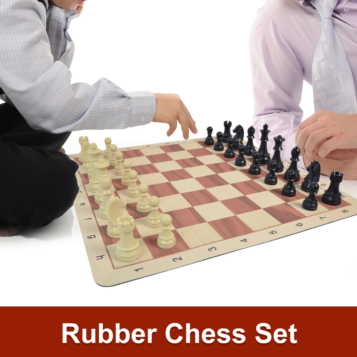 High Quality Rubber Chess Board - Non-Slip Foldable Set