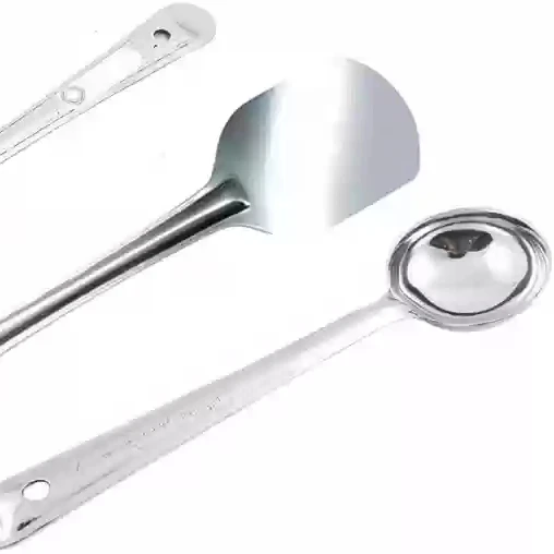 Stainless Steel Kitchen Utensil Combo Set Ladle Skimmer Turner Chamcha ...