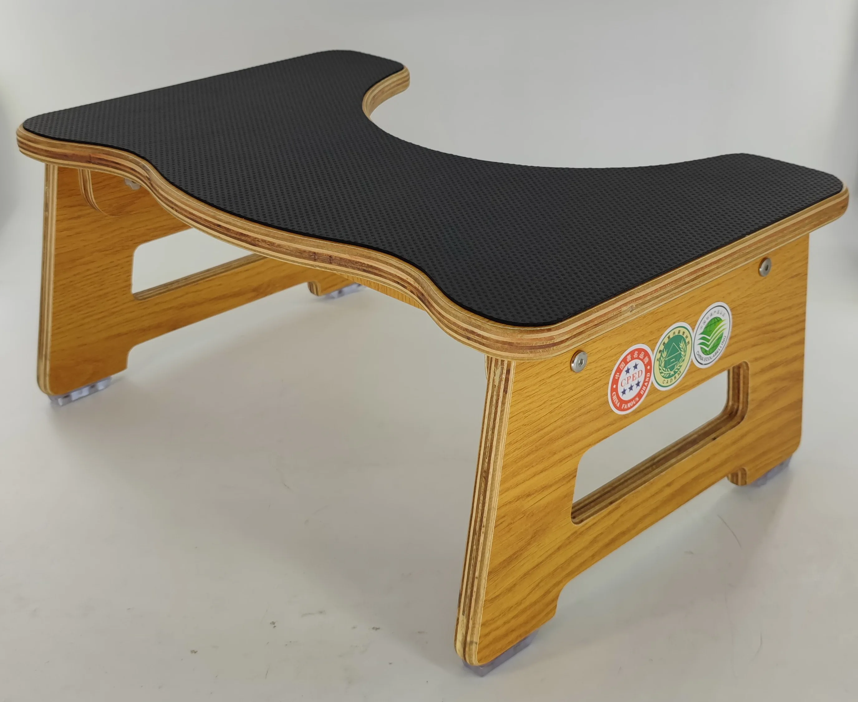 Wooden Squatting Toilet Stool, Bathroom Step Stool Squat with Anti Slip ...