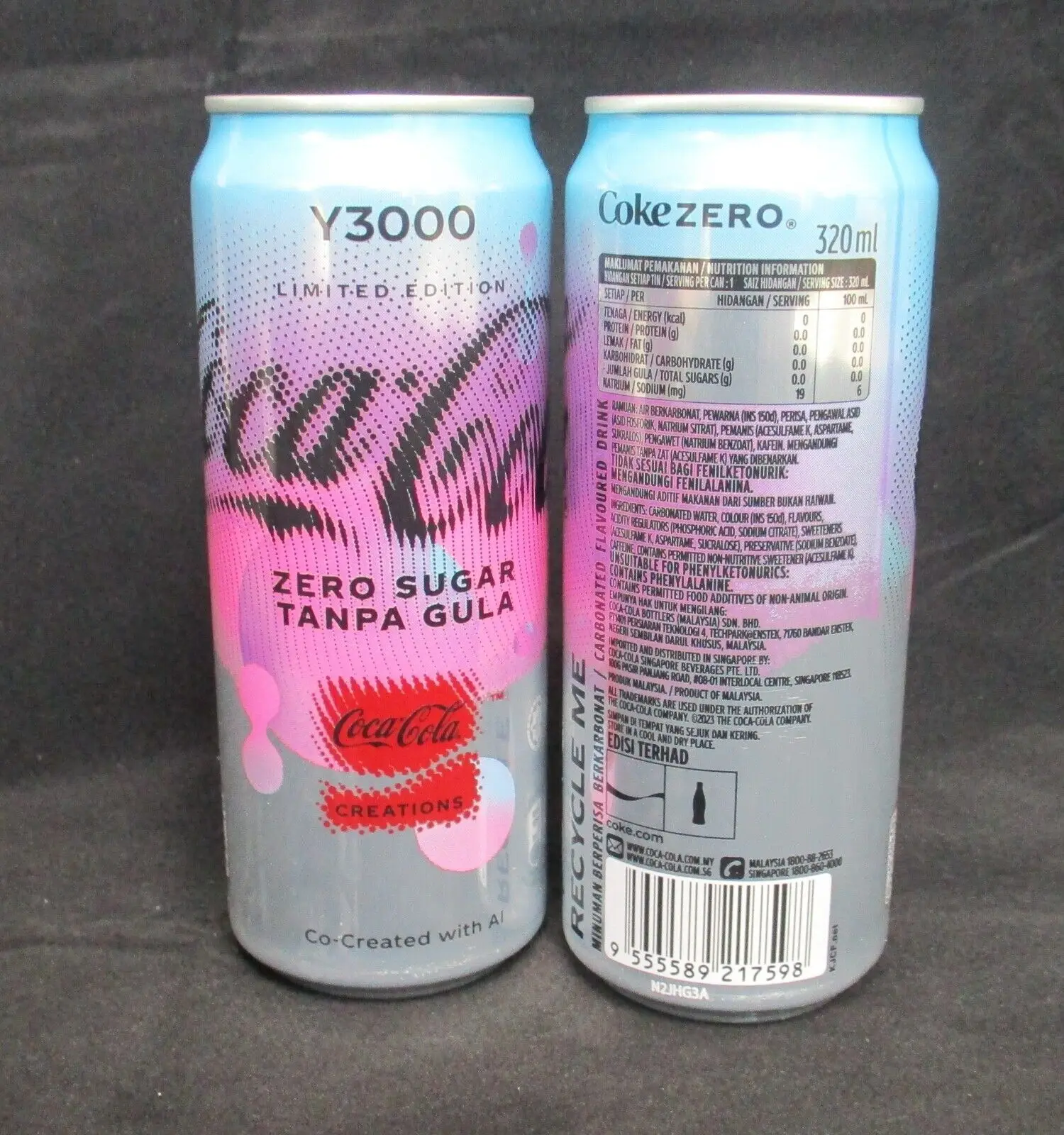 Buy Cocaa Colaa Zero Sugar Cokee Creations Y3000 Limited Edition Can ...