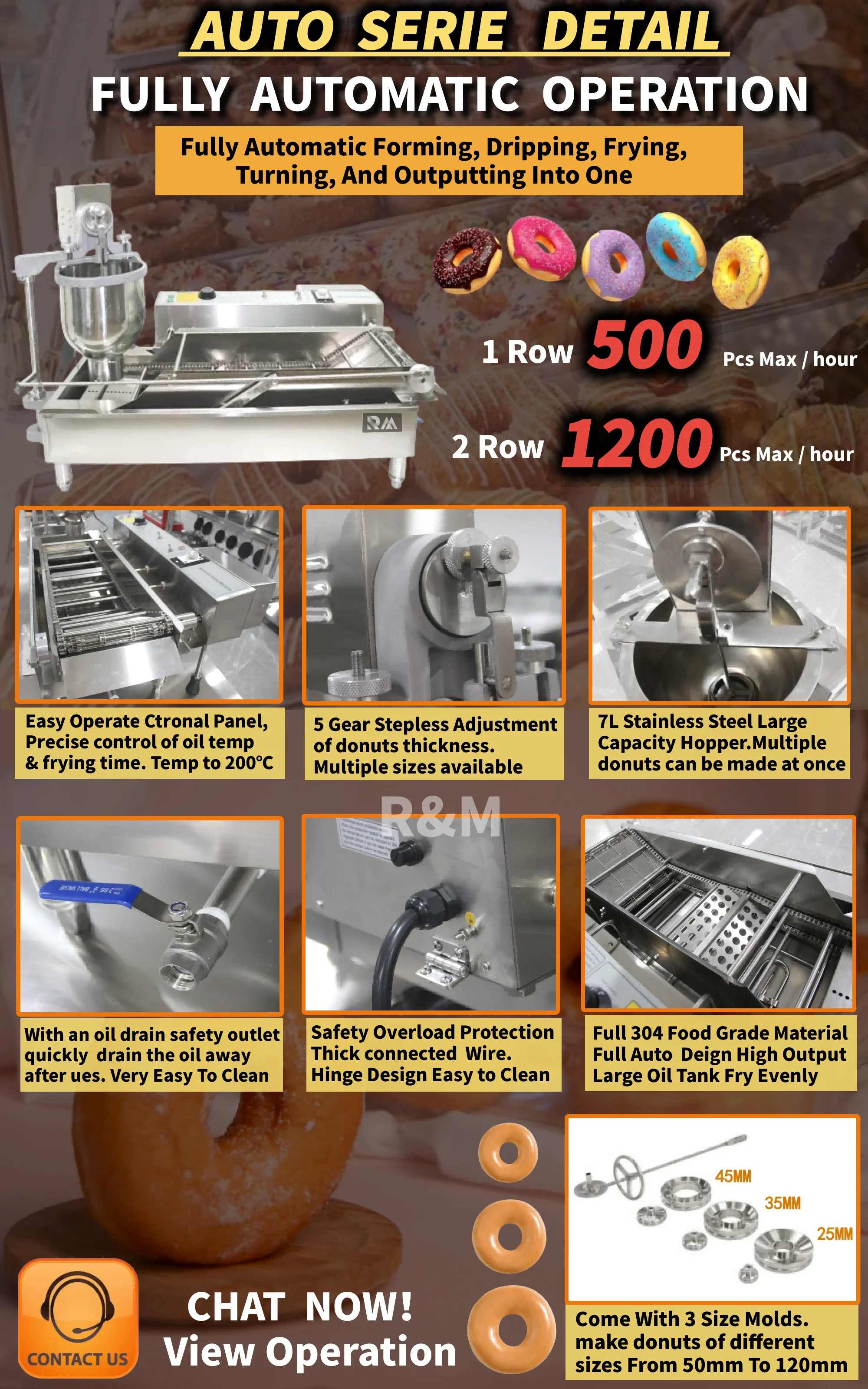 High Efficiency Donut Making Machine - Hoda Dounut Maker