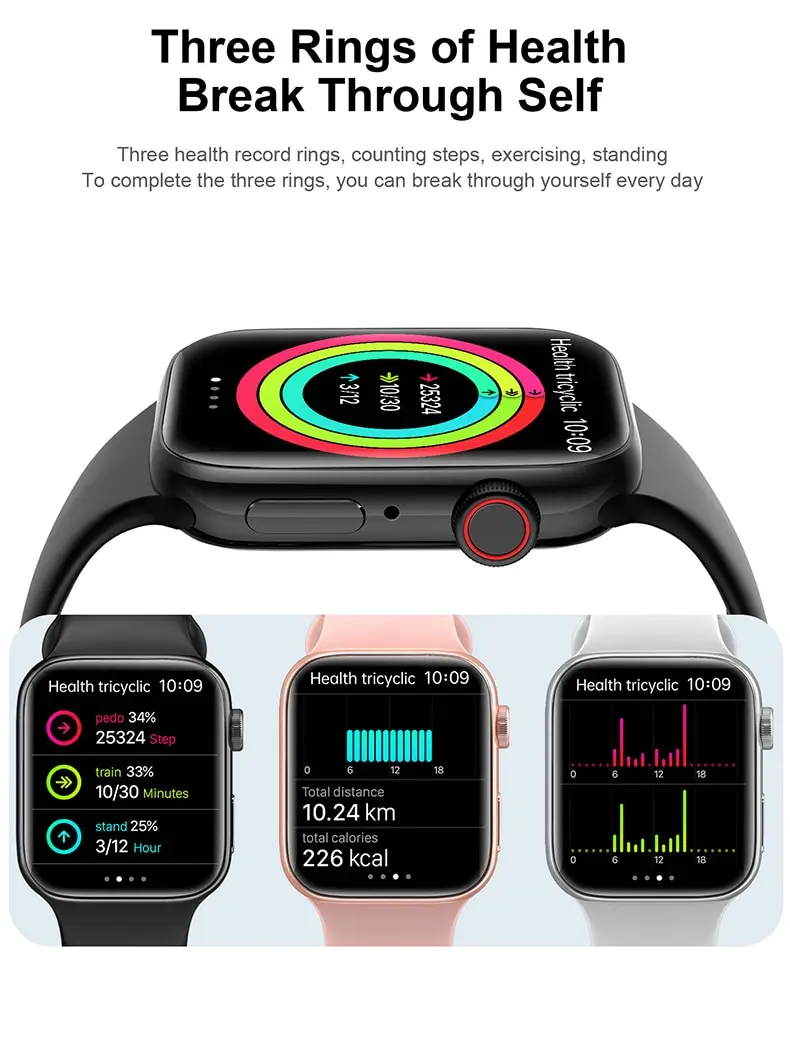 Smart Watch T900 Pro Max L Answer Call Sport Fitness Tracker Custom ...