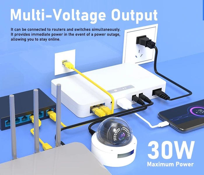 Mini Ups for Wifi Router DC 9v 12v USB 5v POE 24v 48v Mini Ups Poe Dc ...