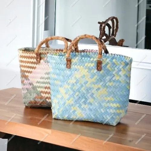 Munj Ki Rassi - Eco Handmade Rattan Woven Straw Tote Bag