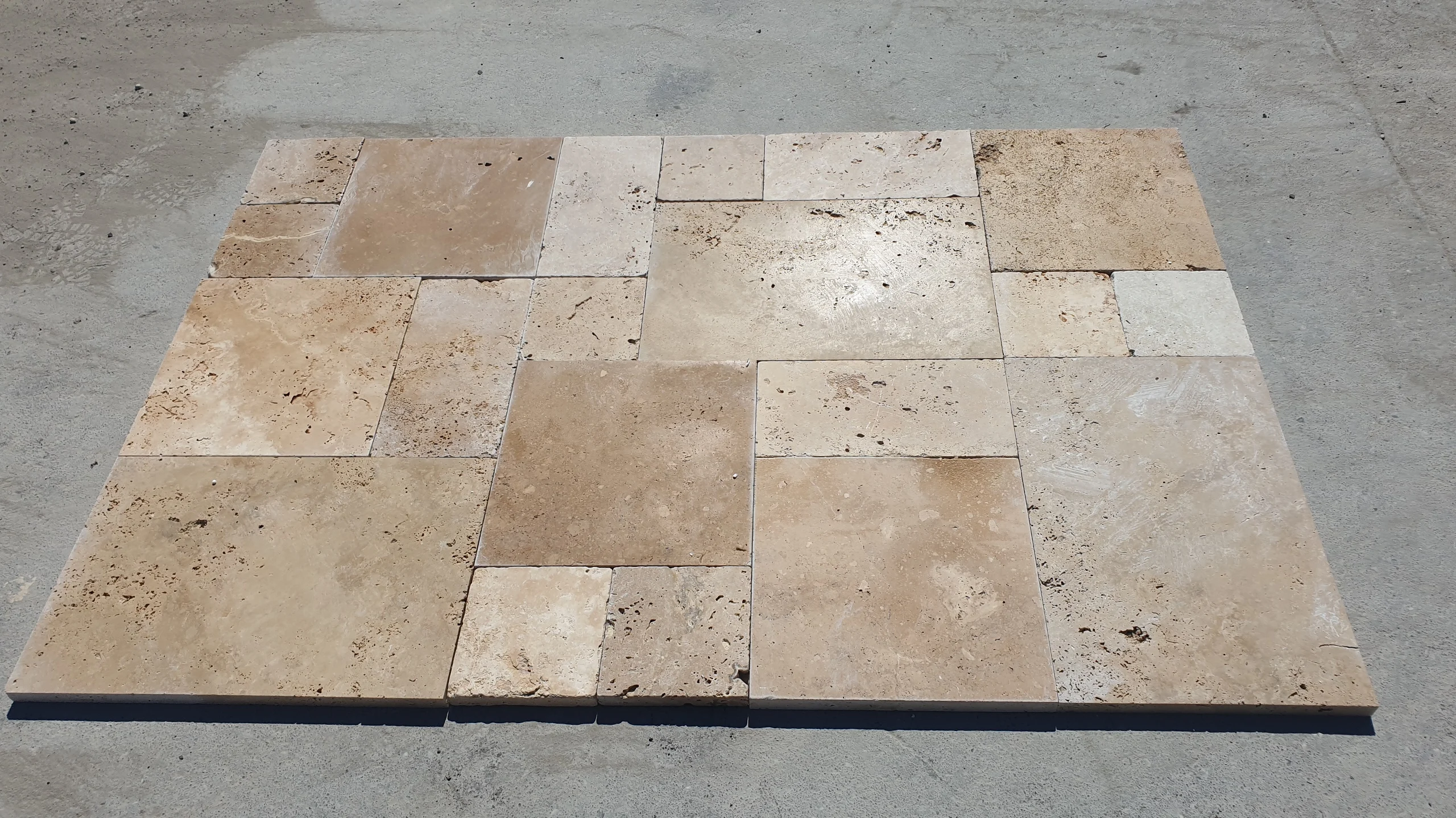2025 Mix Travertine Pattern Sizes - Durable Outdoor Flooring