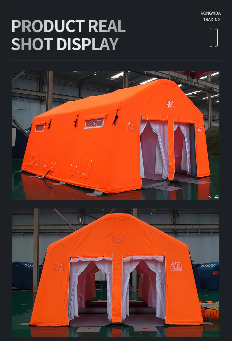 PVC Inflatable Decontamination Rescue Emergency Tent Double-path for ...
