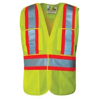 Hi Vis Road Safety Reflective Vest Outdoor Use Men Safety Vest Security ...