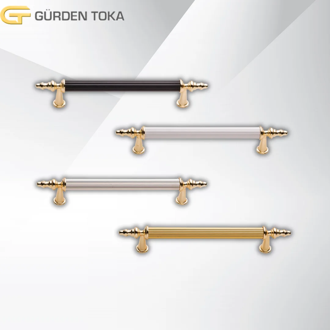 Cabinet Wardrobe Drawer Kitchen Handle Knob Furniture Gold Black Chrome ...