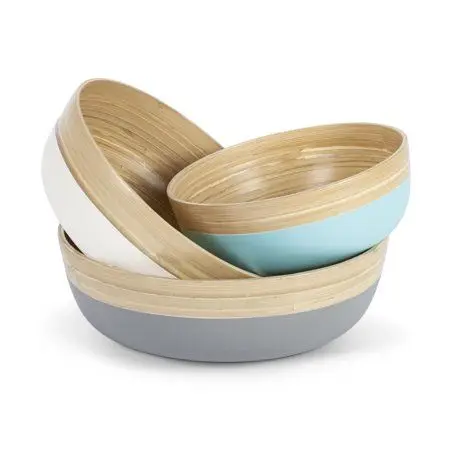 Eco-friendly High Quality 100% Natural Spun Bamboo Bowl by Eco2go ...