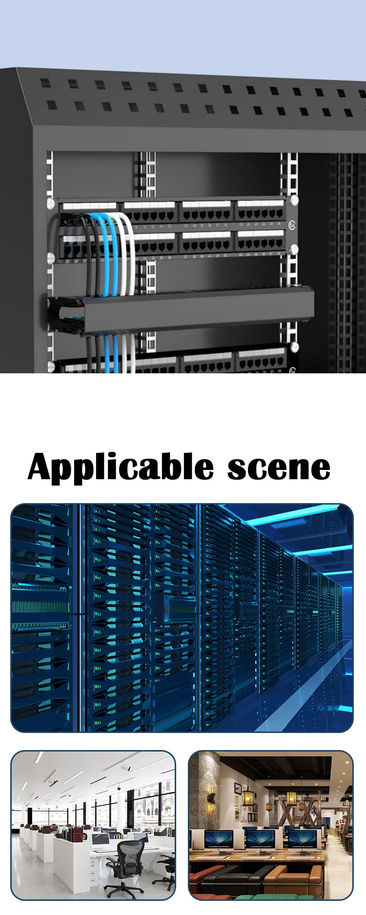 2U Cable Management Rack Mount - Efficient Cabling Solutions