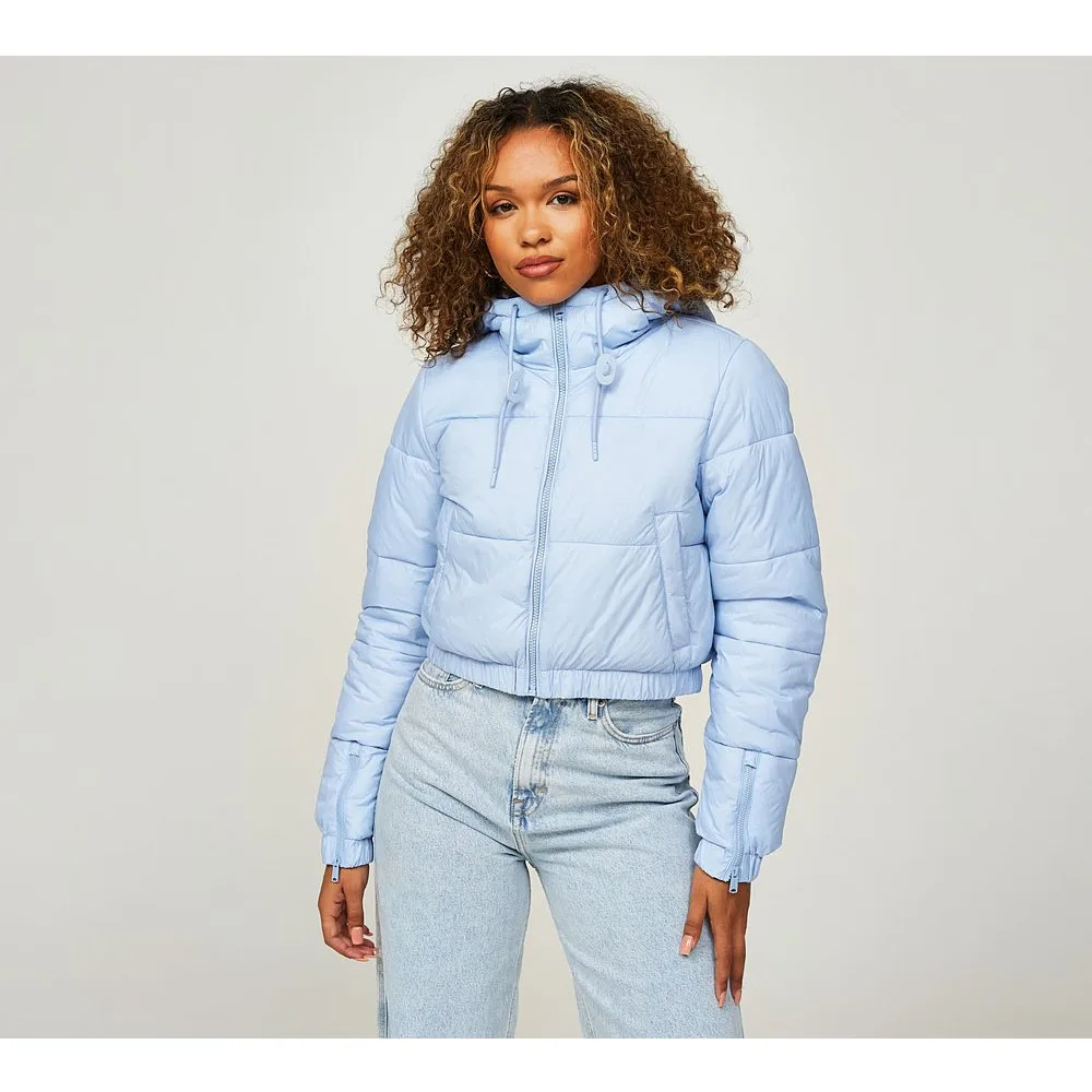 Premium Quality With Hooded Puffer Jacket For Women Available In Stock ...