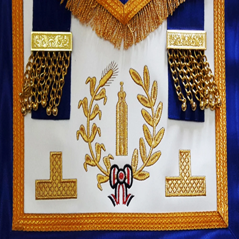 Masonic Regalia Deputy Grand Master Mason Apron With Gold Color Tassels ...