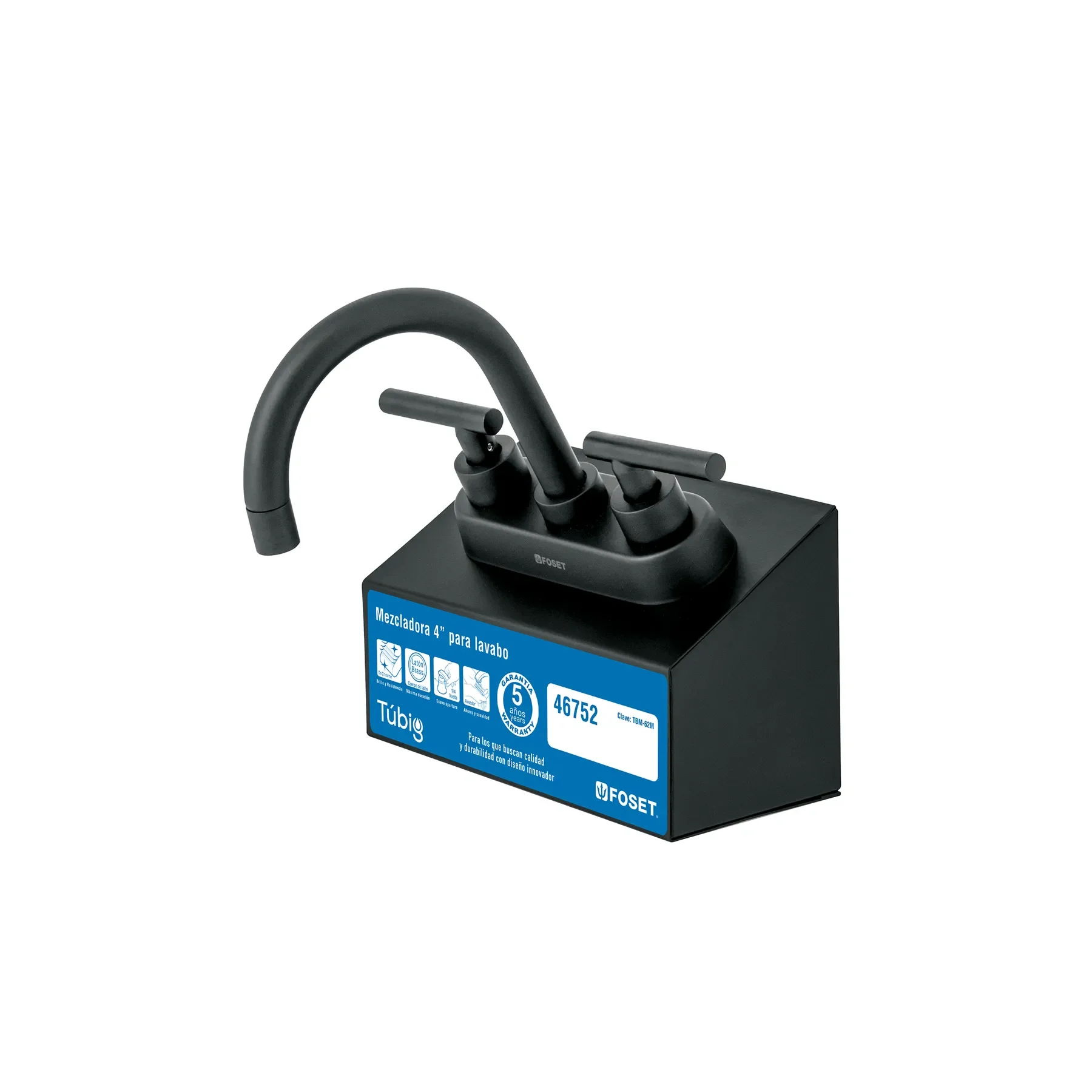 Foset TBM-62M Mixer Single Unit Display in a Box Premium Basin Faucets