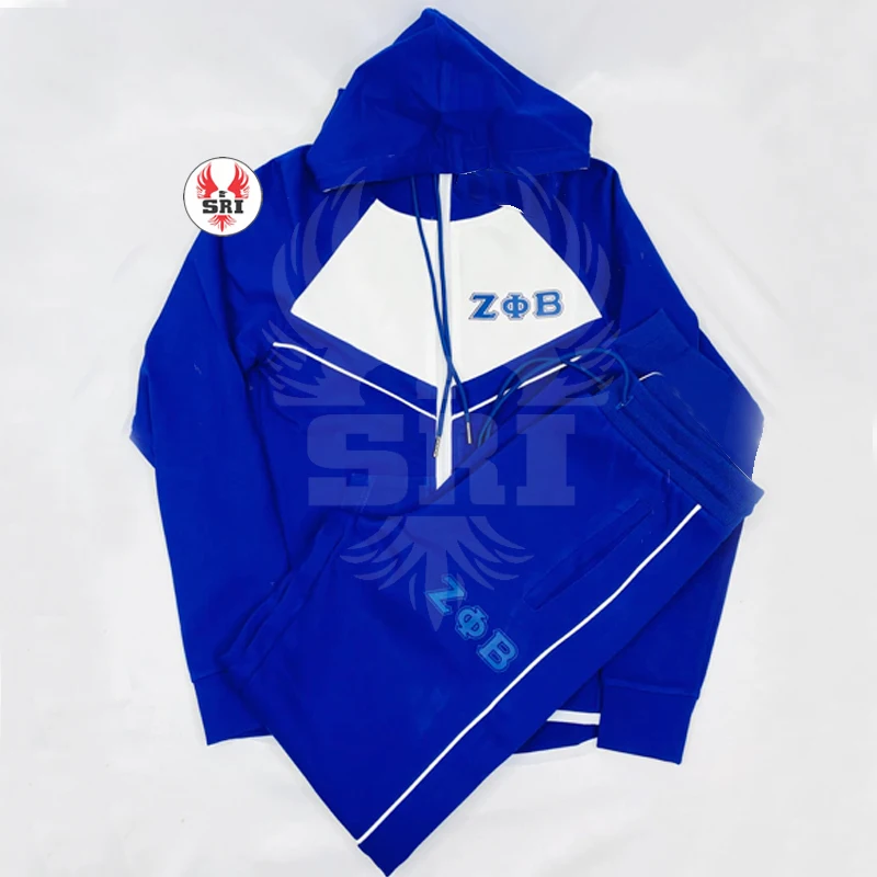 Zeta Phi Beta Sorority Embroidery Women Fleece Tracksuit | Zpb Sorority ...
