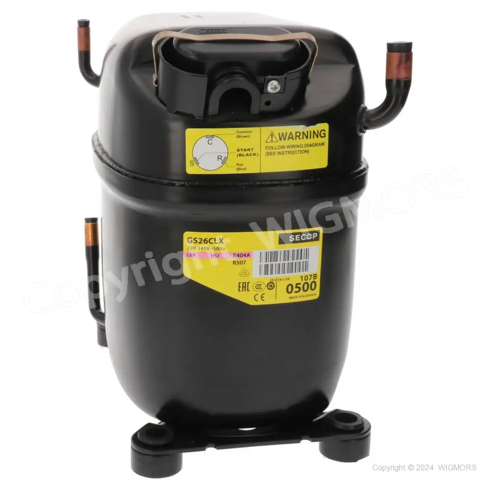 Secop Compressor GS26CLX with Starting Device HST 107B0500