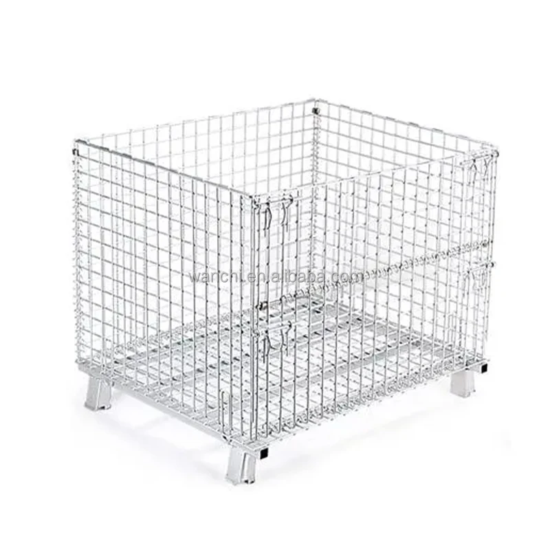 Auto parts warehouse industrial galvanized metal lockable storage cage ...