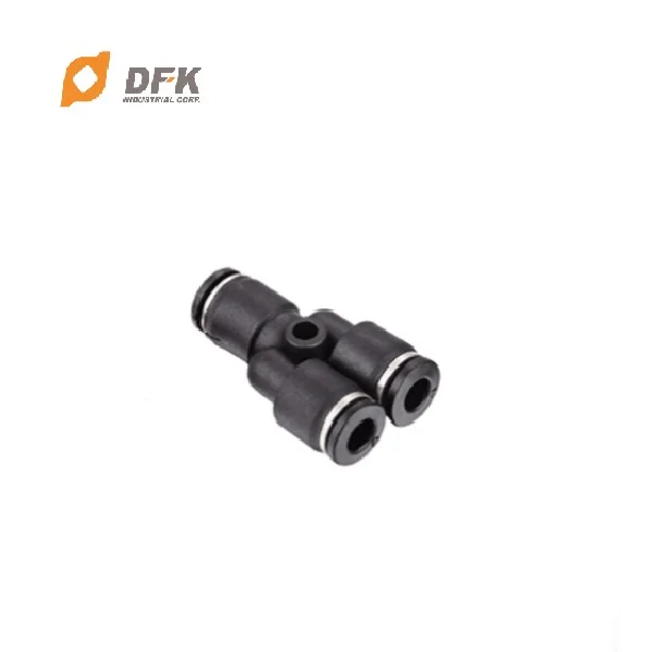 Plastic 3 Way Port Y Shape Connector Pipe Quick Fitting - Buy Male ...