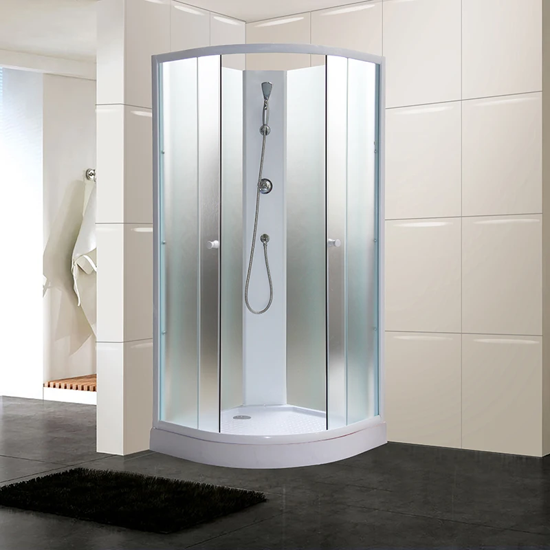 Corner Prefab One Piece Panel Sliding Door Shower Box