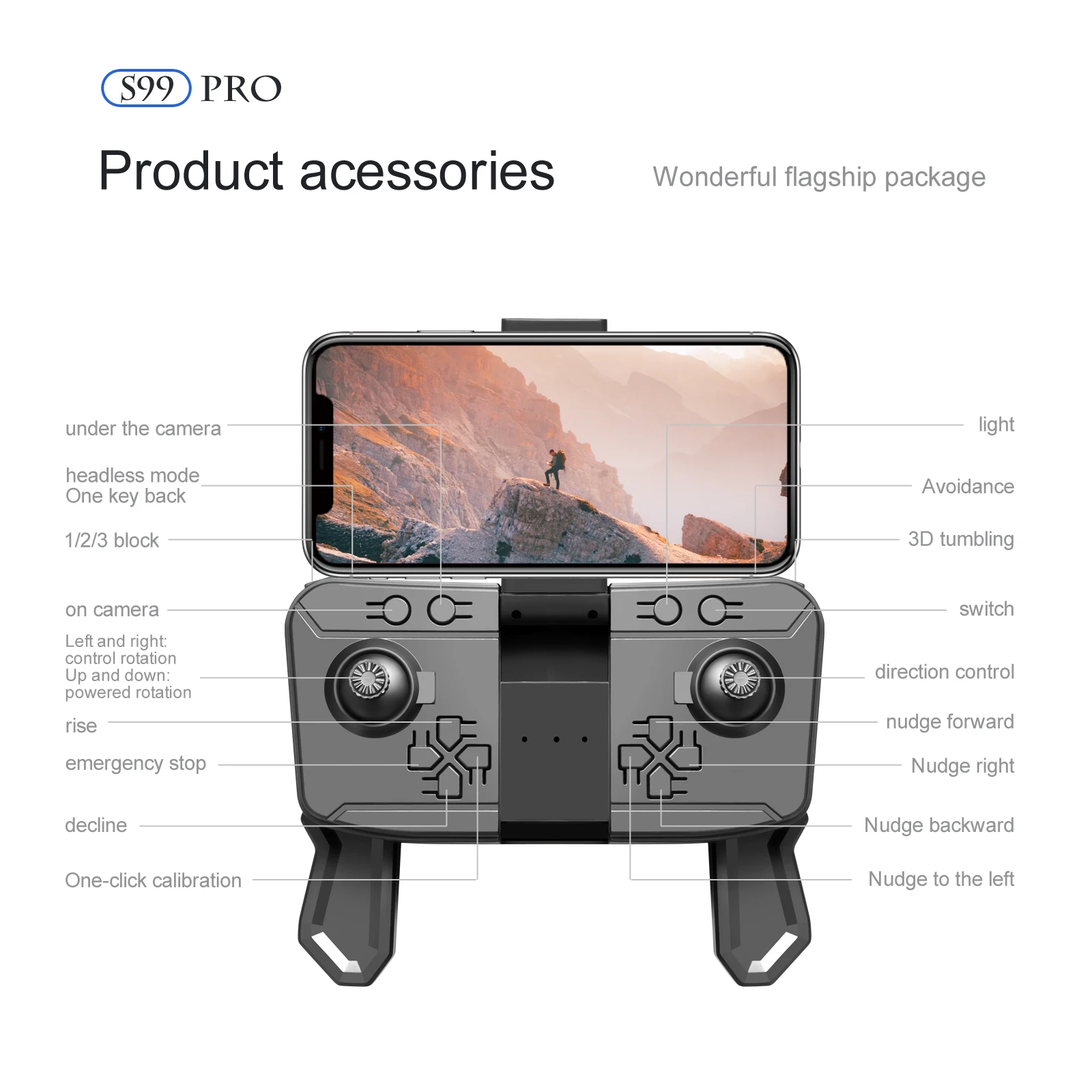 2023 New S99 Drone Long Distance Range Big Battery Wifi Quadcopter ...