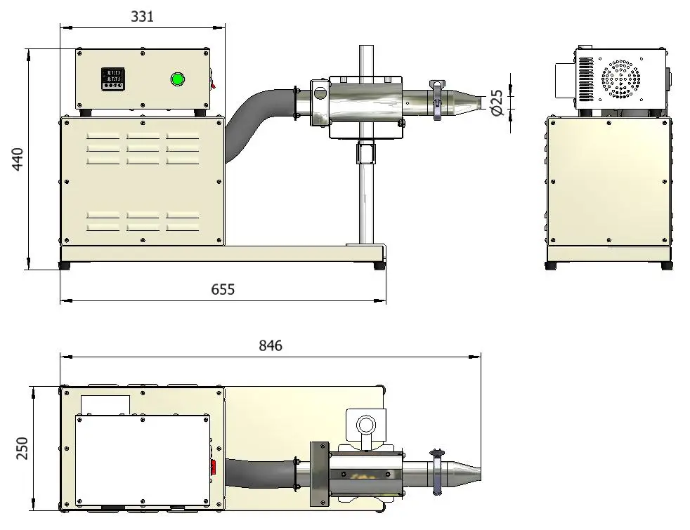 Industrial Table Type Heat Gun - Efficient Heating Solutions