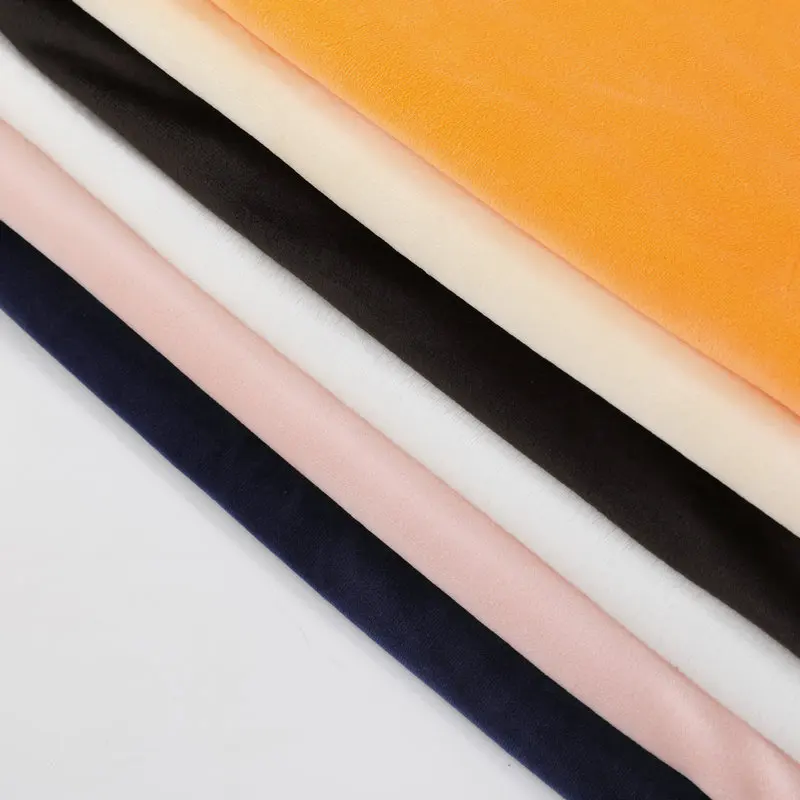 Polyester Plush Fabric Micro Velour Spandex Super Soft Velvet Fabric ...