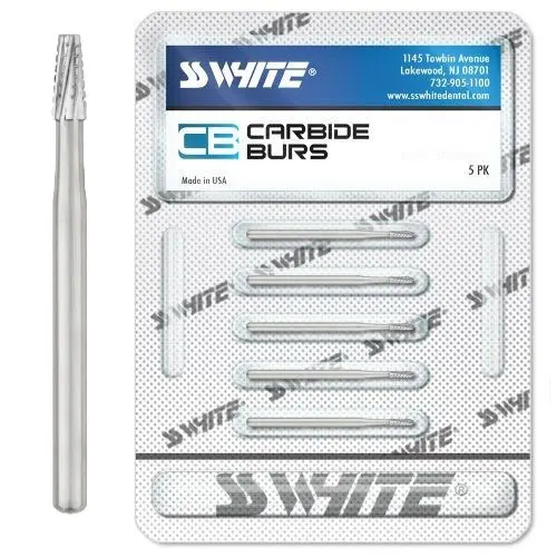 Ss White 14072-5 Fg Friction Grip #702 Surgical Length Taper Fissure ...