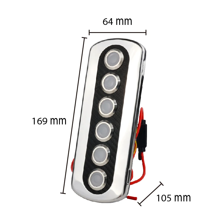 Waterproof 12v Marine Boat Push Button Switch Panel| Alibaba.com