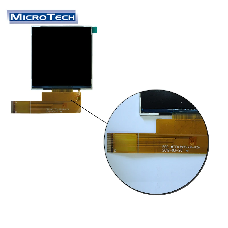 Microtech factory 3.95inch LED MIPI lcd tft square screen 480*480 RGB ...