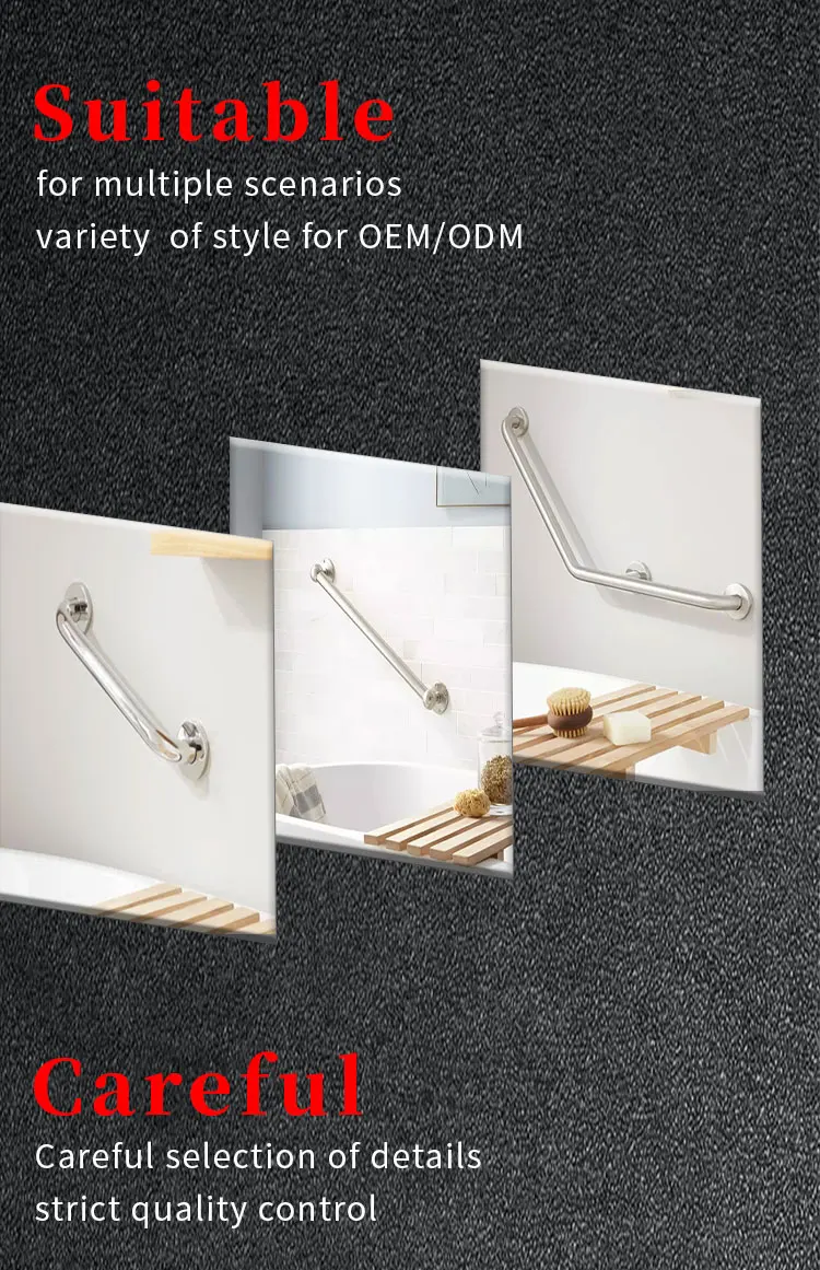 Handrail Stainless Steel Grab Bars For Bathroom Safety Anti-slip Toilet ...