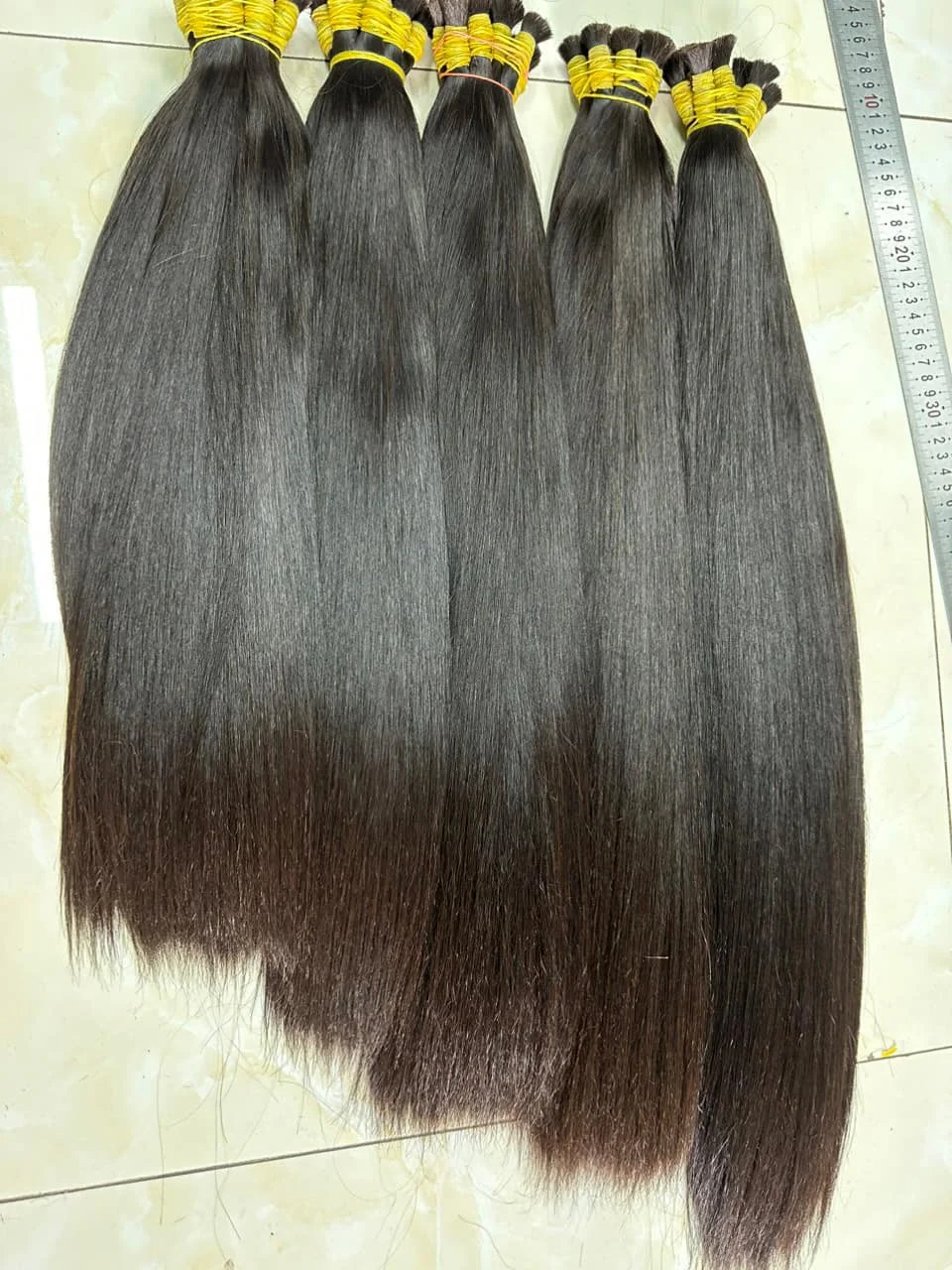 Natural Bulk Hair Vietnamese Factory Wholesale Double Drawn Full ...