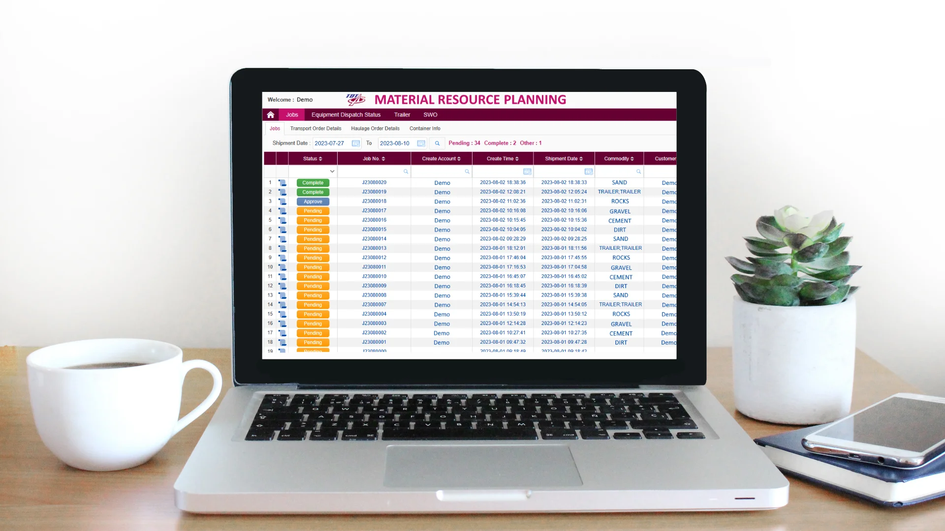 Professional One-stop Service Software Dynamic Move Material Resources ...