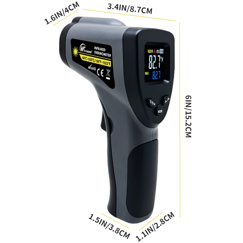 Industrial Thermometer Gun - Precision Temperature Measurement