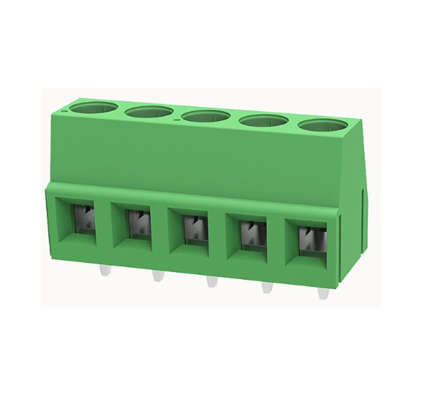Pa66 Insulation Screw-type Terminal Block 2~12p 24a 450v Copper Alloy ...
