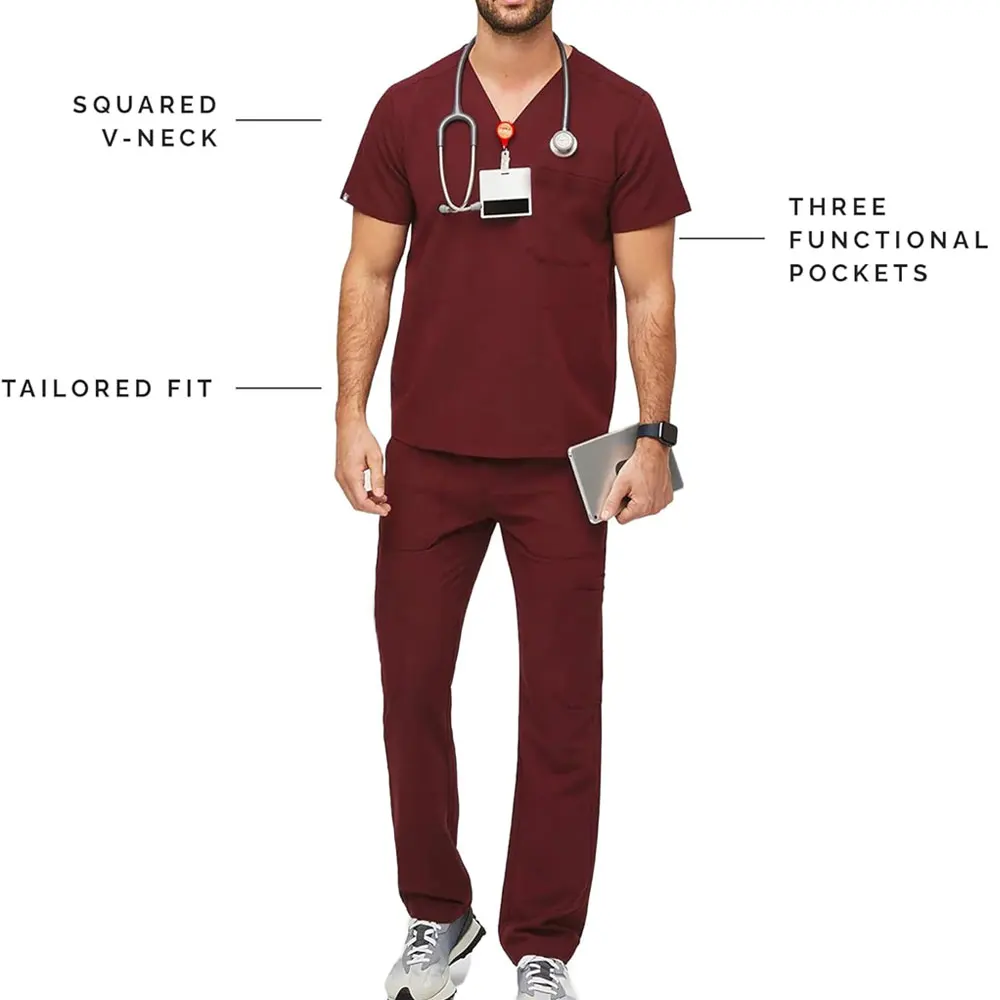 Simple Pharmacy Suit With Secure Buttons And Practical Design For Daily ...